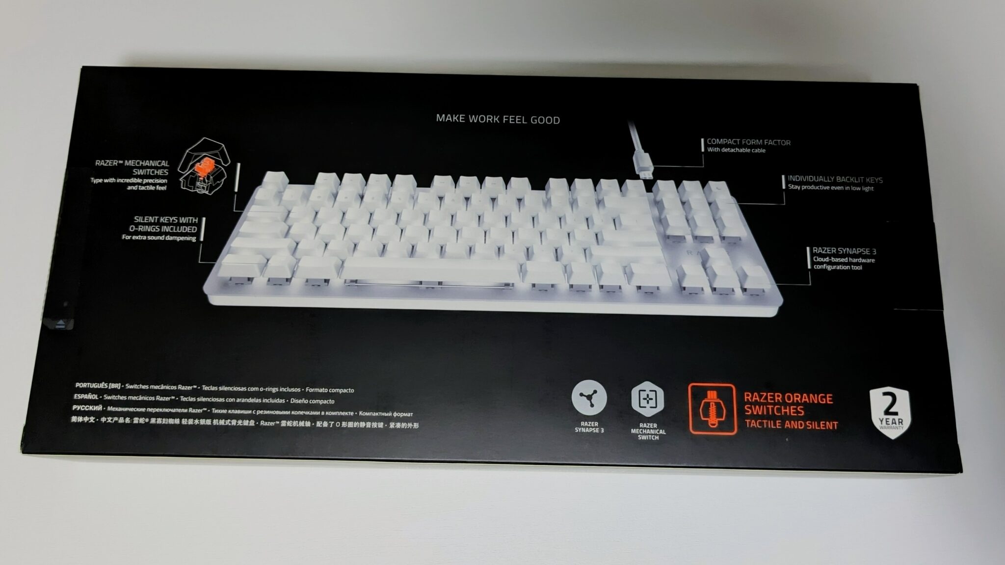 【レビュー】Razer BlackWidow Lite JP Mercury Whiteはお洒落で静音化もできるキーボード【オレンジ軸 ...